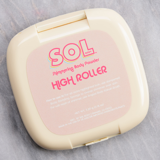 Sol Body High Roller Shimmering Body Powder Review & Swatches