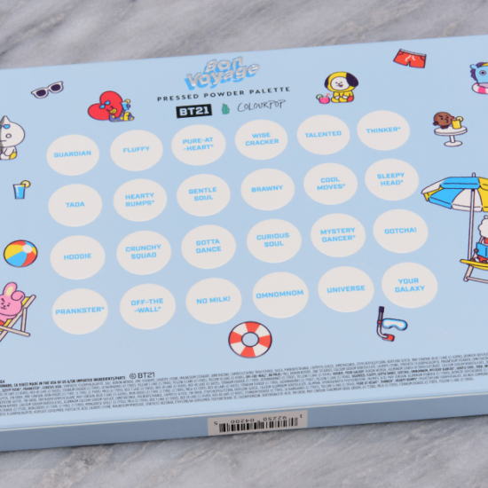 ColourPop x BT21 Bon Voyage Eyeshadow Palette Review & Swatches