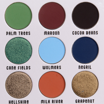 Sydney Grace x The Fancy Face TropiColor Palette Swatches