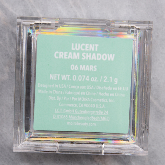 Moira Mars, Pluto, Jupiter, Saturn Lucent Cream Shadow Reviews & Swatches