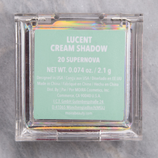 Moira Supernova Lucent Cream Shadow Review & Swatches