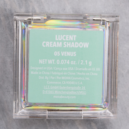 Moira Venus Lucent Cream Shadow Review & Swatches