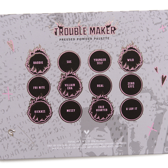 ColourPop Troublemaker Palette Review & Swatches