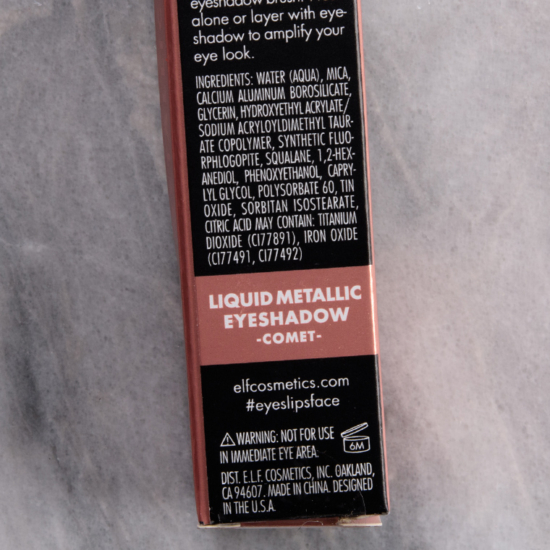 elf Comet Liquid Metallic Eyeshadow Review & Swatches