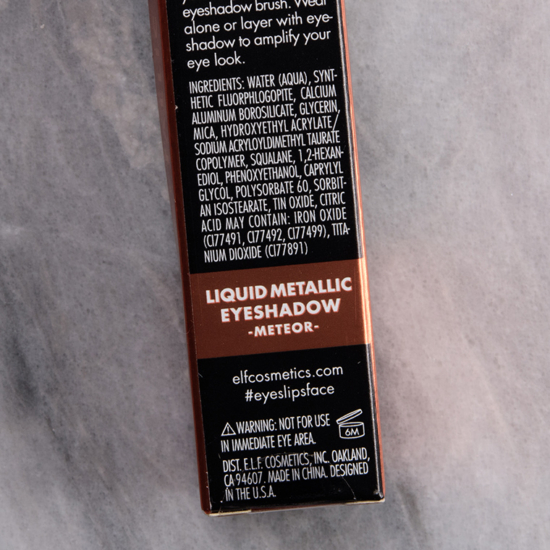 elf Meteor Liquid Metallic Eyeshadow Review & Swatches