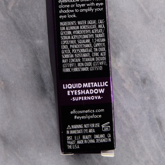elf Supernova Liquid Metallic Eyeshadow Review & Swatches