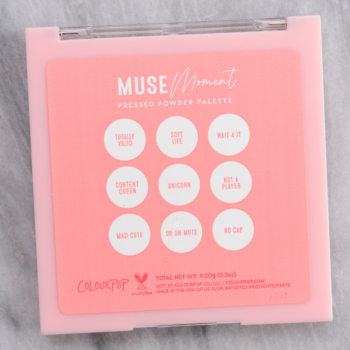 ColourPop Muse Moment Eyeshadow Palette Review & Swatches