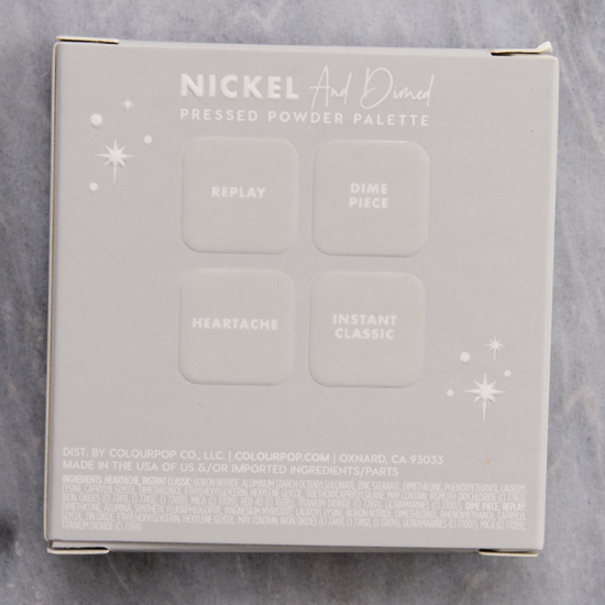ColourPop Nickel and Dimed Pressed Powder Shadow Quad Review & Swatches