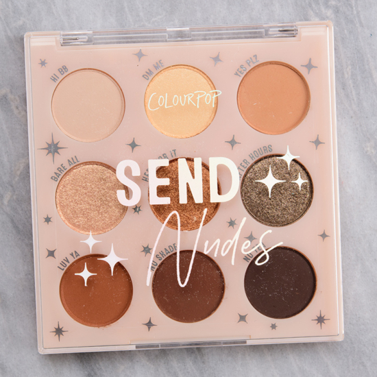 ColourPop Send Nudes Eyeshadow Palette Review & Swatches