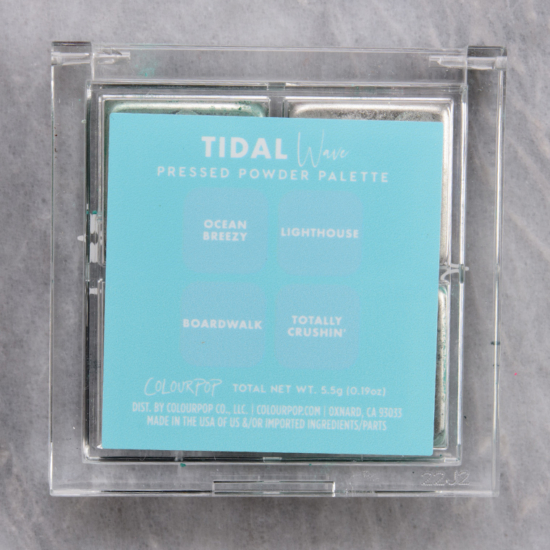 ColourPop Tidal Wave Eyeshadow Quad Review & Swatches