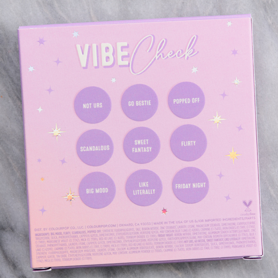 ColourPop Vibe Check 9-Pan Shadow Palette (Plastic) Review & Swatches