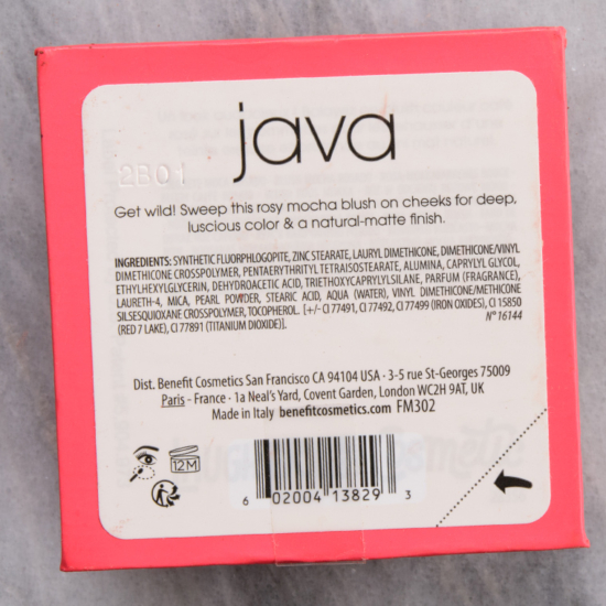 Benefit Java Blush Review & Swatches