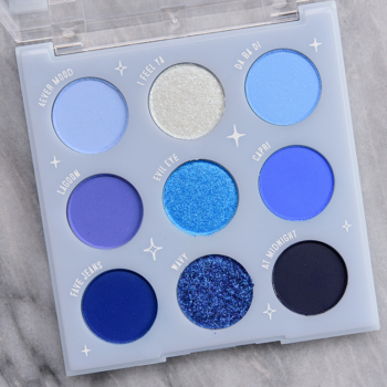 ColourPop Blue Velvet 9-Pan Pressed Powder Palette Review & Swatches