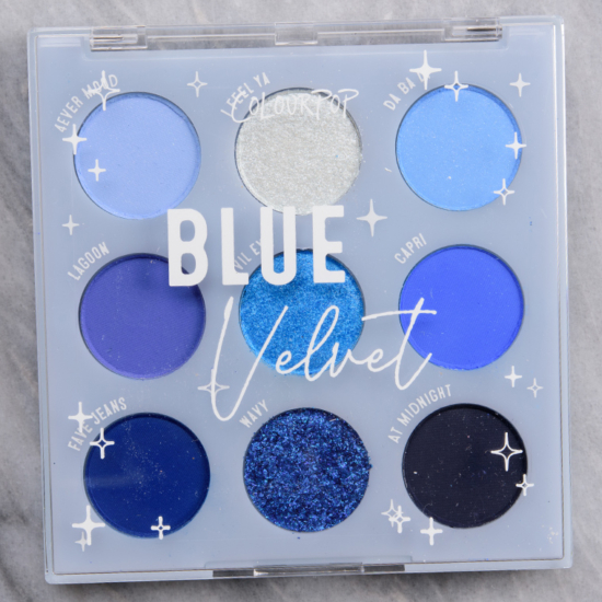 ColourPop Blue Velvet 9-Pan Pressed Powder Palette Review & Swatches