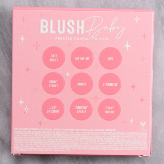 ColourPop Blush Baby 9-Pan Pressed Powder Palette Review & Swatches