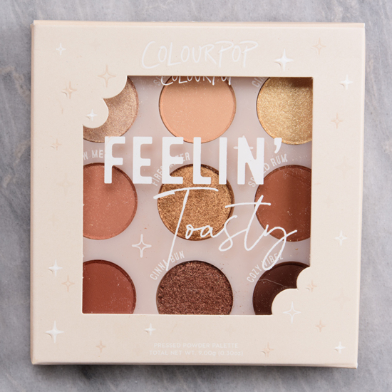 ColourPop Feelin' Toasty 9-Pan Pressed Powder Palette Review & Swatches
