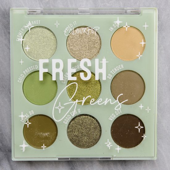 ColourPop Fresh Greens 9-Pan Pressed Powder Palette Review & Swatches