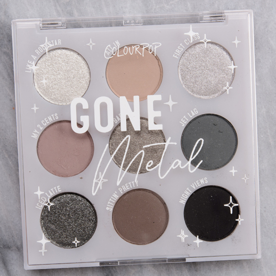 ColourPop Gone Metal 9-Pan Pressed Powder Palette Review & Swatches