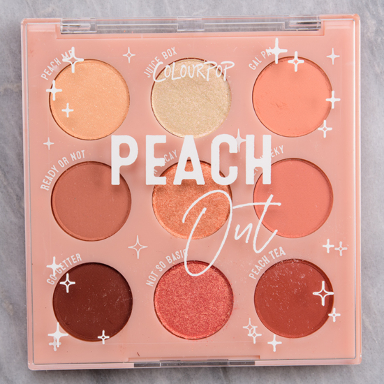ColourPop Peach Out 9-Pan Pressed Powder Palette Review & Swatches
