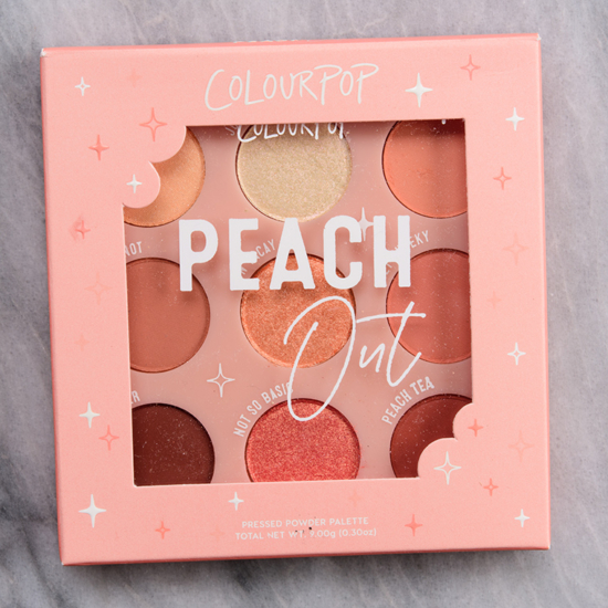 ColourPop Peach Out 9-Pan Pressed Powder Palette Review & Swatches