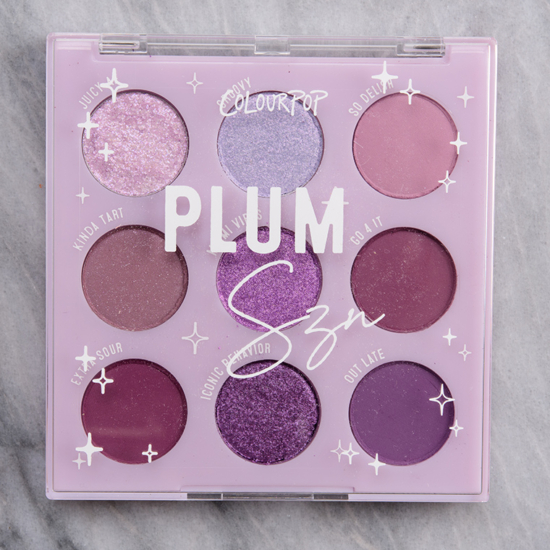 ColourPop Plum Szn 9-Pan Pressed Powder Palette Review & Swatches