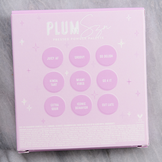 ColourPop Plum Szn 9-Pan Pressed Powder Palette Review & Swatches