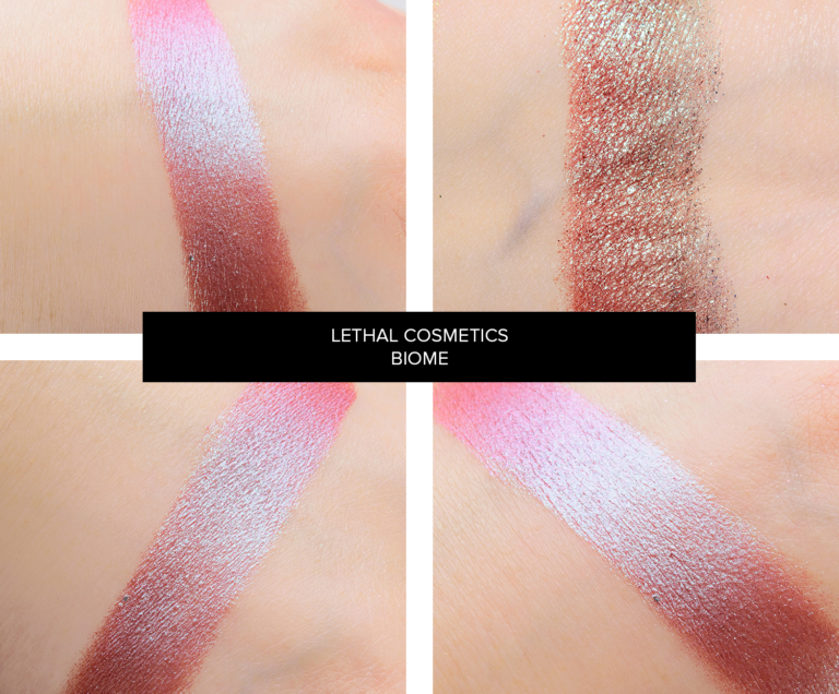 Lethal Cosmetics Biome Pressed Multichrome Shadow Review & Swatches
