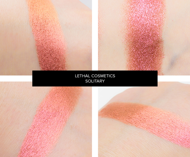Lethal Cosmetics Solitary Pressed Multichrome Shadow Review & Swatches