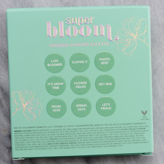 ColourPop Super Bloom 9-Pan Pressed Powder Palette Review & Swatches