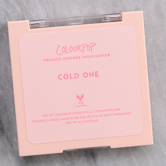 ColourPop Cold One Pressed Powder Highlighter Review & Swatches