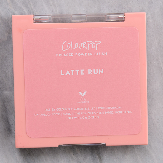 ColourPop Latte Run Pressed Powder Blush Review & Swatches