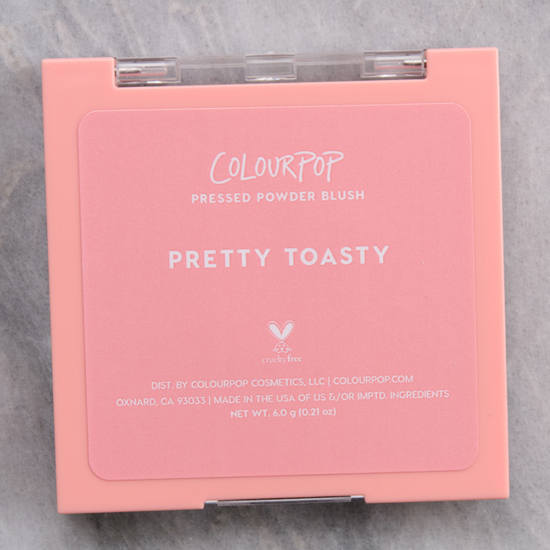ColourPop Pretty Toasty Pressed Powder Blush Review & Swatches