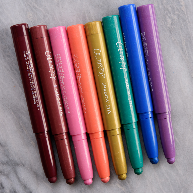 ColourPop Shadow Stix Swatches