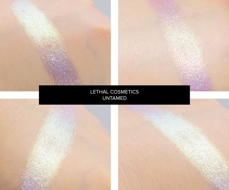 Lethal Cosmetics Untamed Pressed Multichrome Shadow Review & Swatches