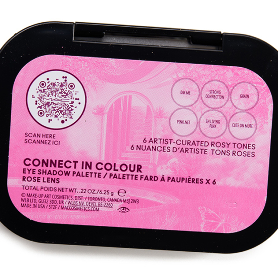 MAC Rose Lens Connect in Colour 6-Pan Eyeshadow Palette Review & Swatches