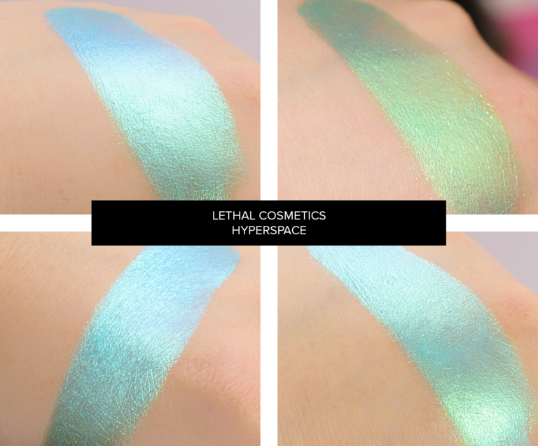 Lethal Cosmetics Hyperspace Pressed Multichrome Shadow Review & Swatches