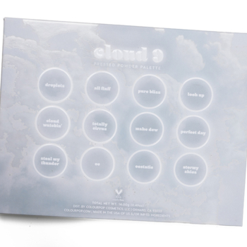 ColourPop Cloud 9 Palette Swatches