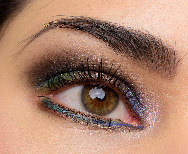 A Glittery, Galactic Look featuring Blue and Green | Temptalia