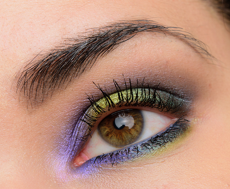 A Violet, Lime Green, & Emerald Green Eye Look | Temptalia