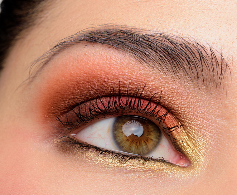 Gold, Orange, & Red Eye | Temptalia