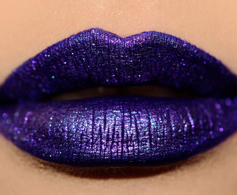 A Sparkling, Galaxy-Inspired Cobalt Blue Lip Look | Temptalia
