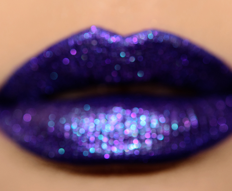 A Sparkling, Galaxy-Inspired Cobalt Blue Lip Look | Temptalia