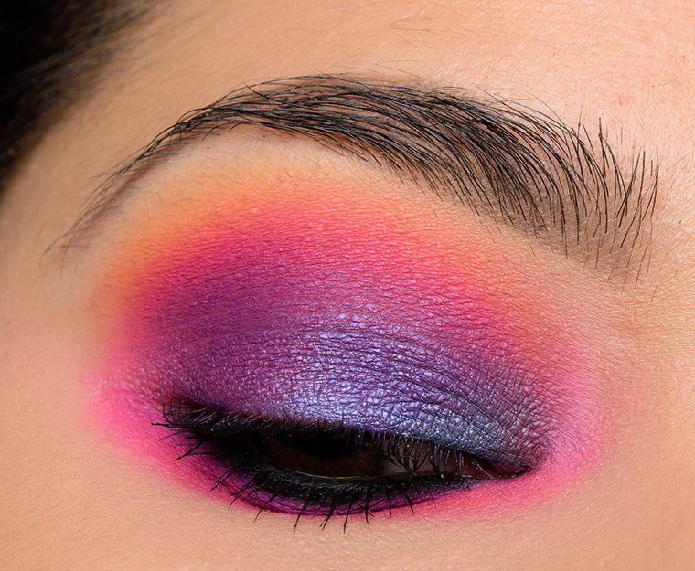 A Vibrant Blue, Fuchsia, & Purple Eye with Huda Beauty Electric Palette ...