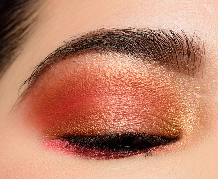 A Molten Sunset Eye & Volcano Lips Look featuring ColourPop Holiday ...