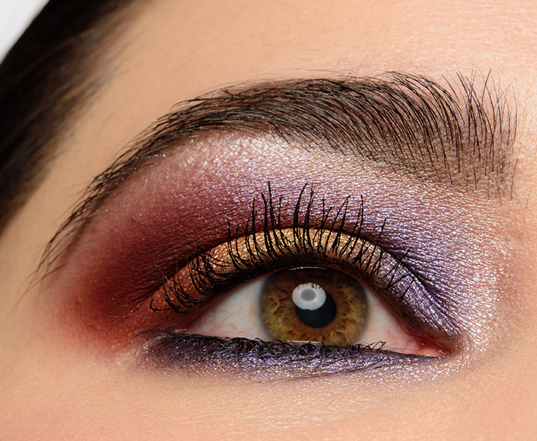 Pat McGrath Midnight Sun Eyeshadow Look - Gold & Purple | Temptalia