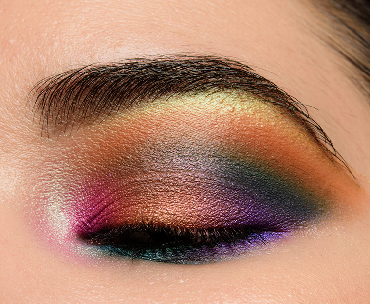 Oil Slick Rainbow Eyeshadow Look | Temptalia