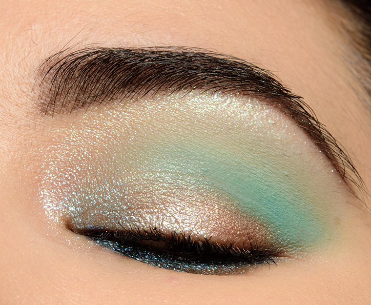Huda Beauty Mint Pastel Obsessions Eyeshadow Look | Temptalia
