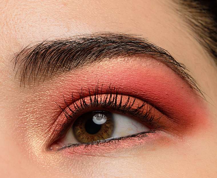 A Bright, Coral Eye Look featuring ColourPop | Temptalia